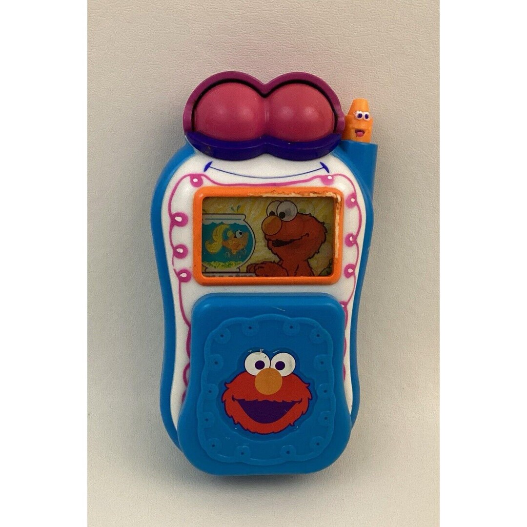 Sesame Street Elmo's World Talking Cell Flip Phone Vintage 2002 Mattel ...