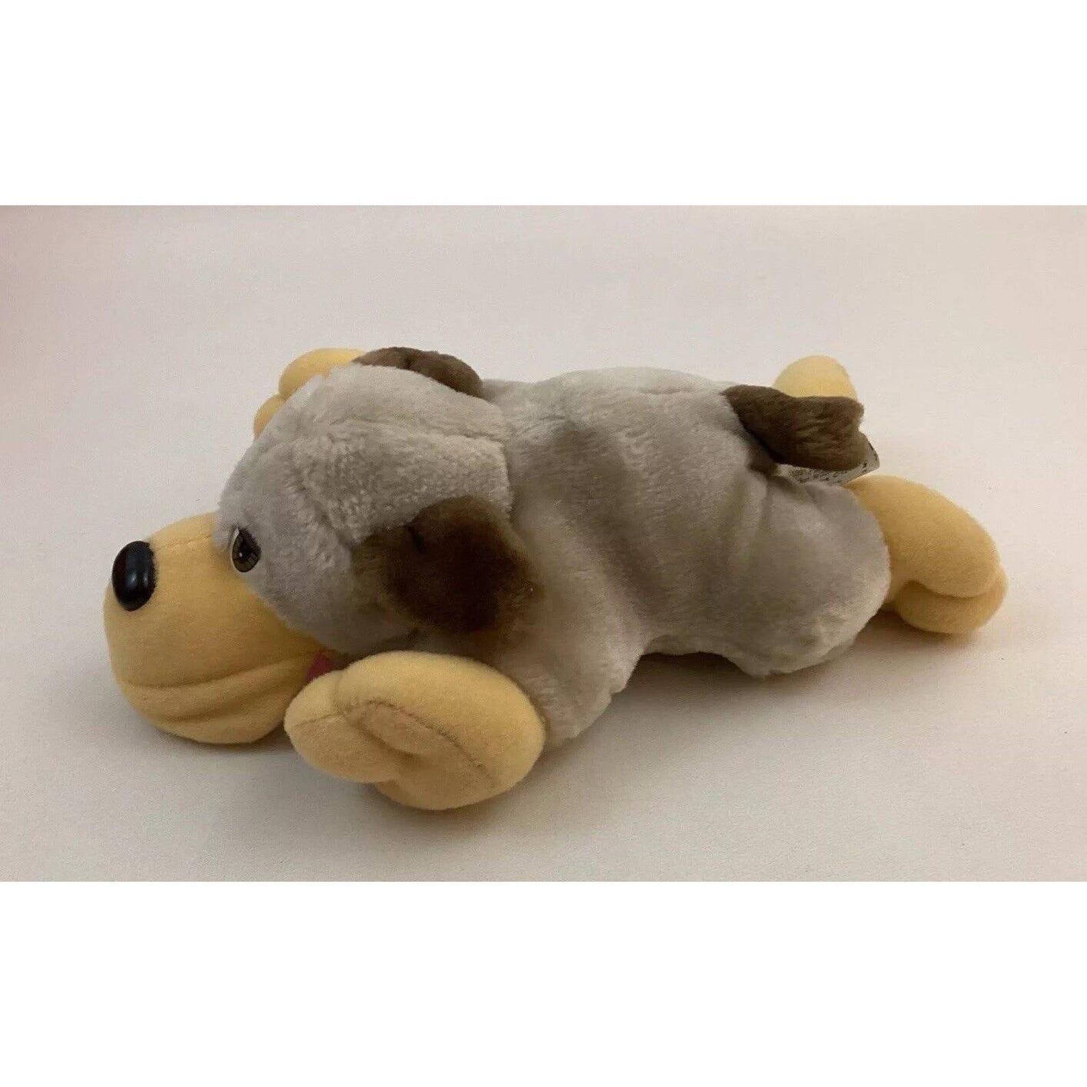 Playskool Lil Pooches Spike Plush Dog 8.5” Stuffed Animal 1991 Mouth ...