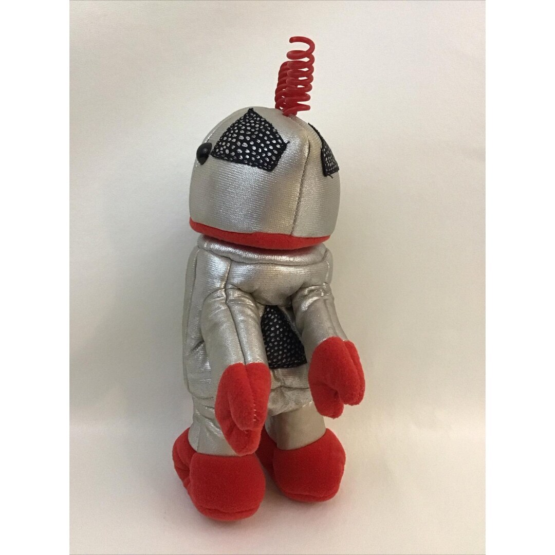 Folkmanis Robot Alien Plush Hand Puppet 10” Silver Rare Folktails ...