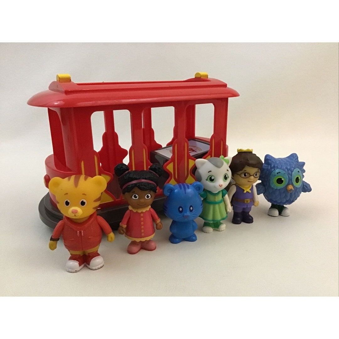 Daniel Tigers Neighborhood Pull Back Trolley W Daniel Tiger Figure and ...
