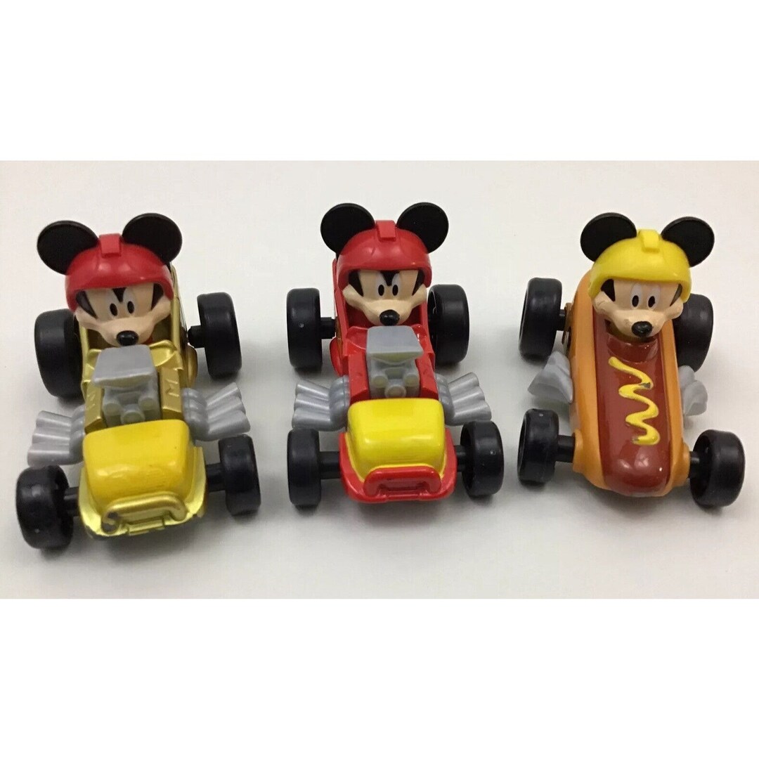 Disney Mickey Mouse Roadster Racer Cars Mickey Diecast Lot 3pc Lot B ...