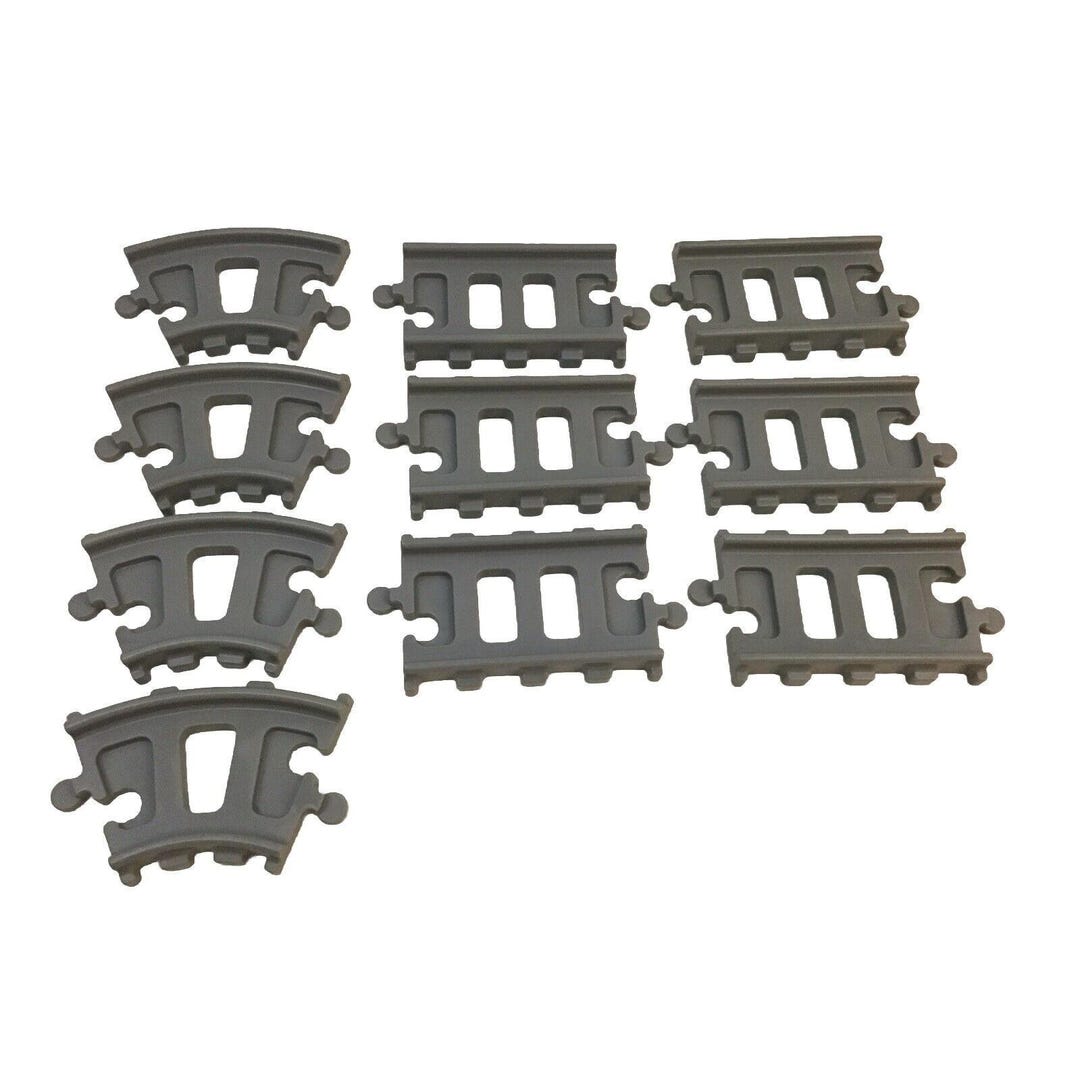 Little Tikes Peak Mountain Road Railway Gray Train Track 6 Straight 4 ...