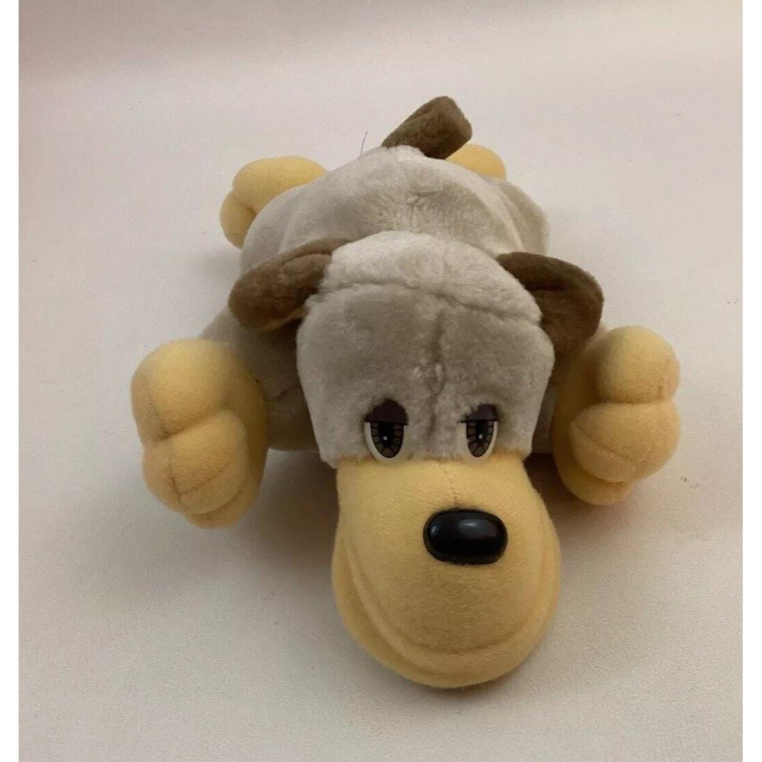 Playskool Lil Pooches Spike Plush Dog 8.5” Stuffed Animal 1991 Mouth ...