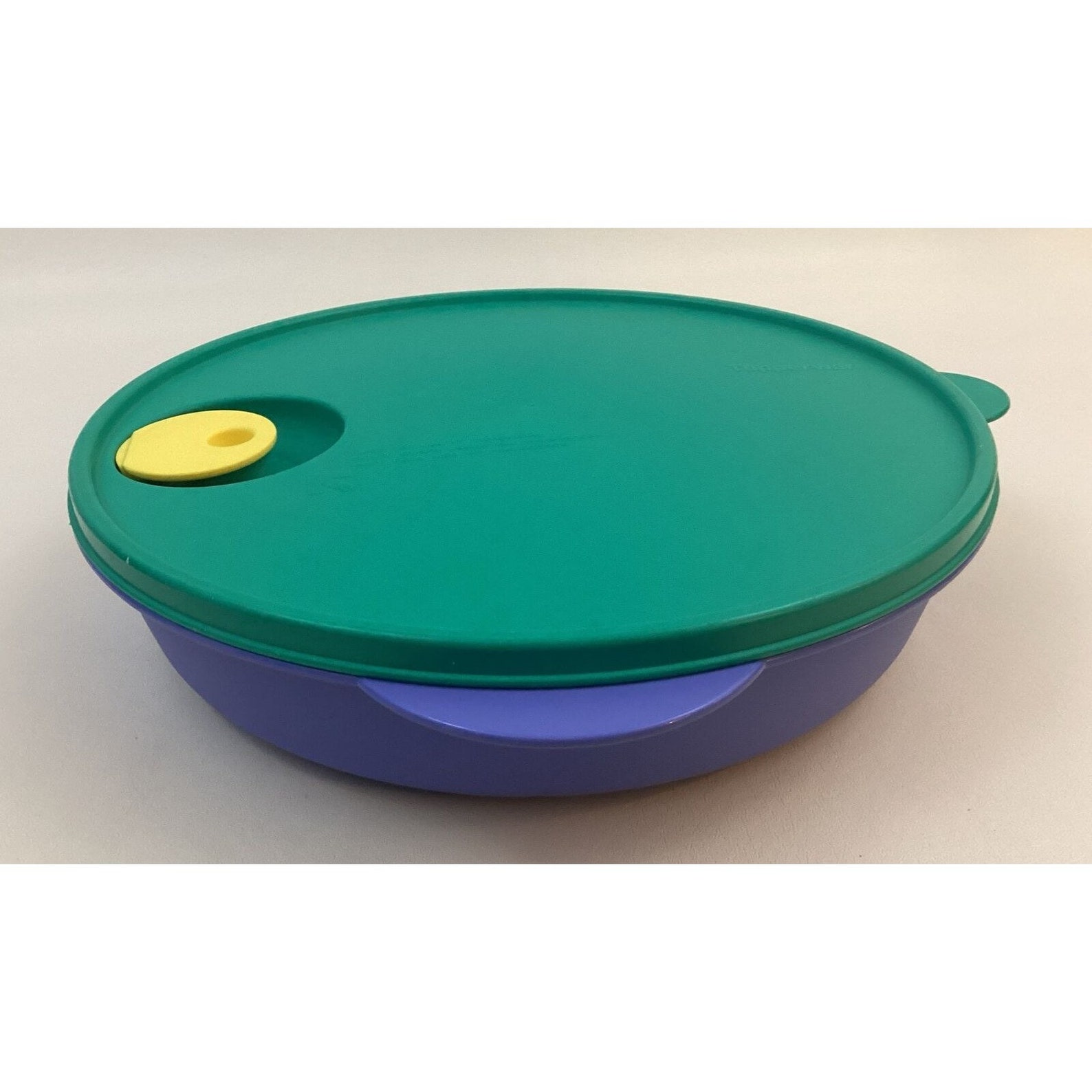 Tupperware Vented Divided Purple Bowl With Blue Lid Microwave ...