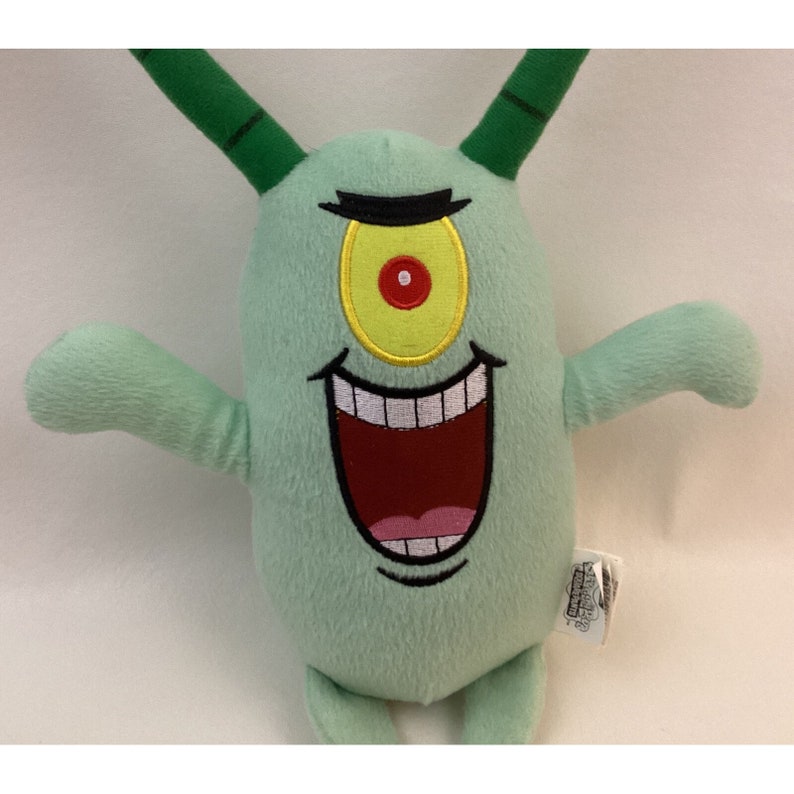 Plankton Plush Spongebob Squarepants Nickelodeon 2016 Viacom 14 - Etsy