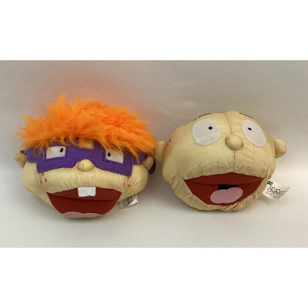 Rugrats Chuckie Tommy Beanbag Plush Head Play by Play Collective Toy ...
