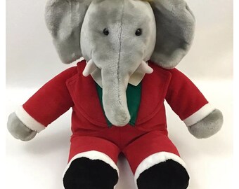 Elephant Babar Plush - Etsy