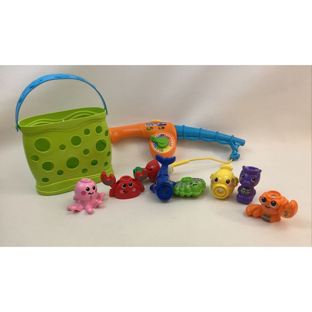 Vtech Jiggle & Giggle Fishing Fun Playset Smart Pole Light up Bobber Rod Toy - Etsy