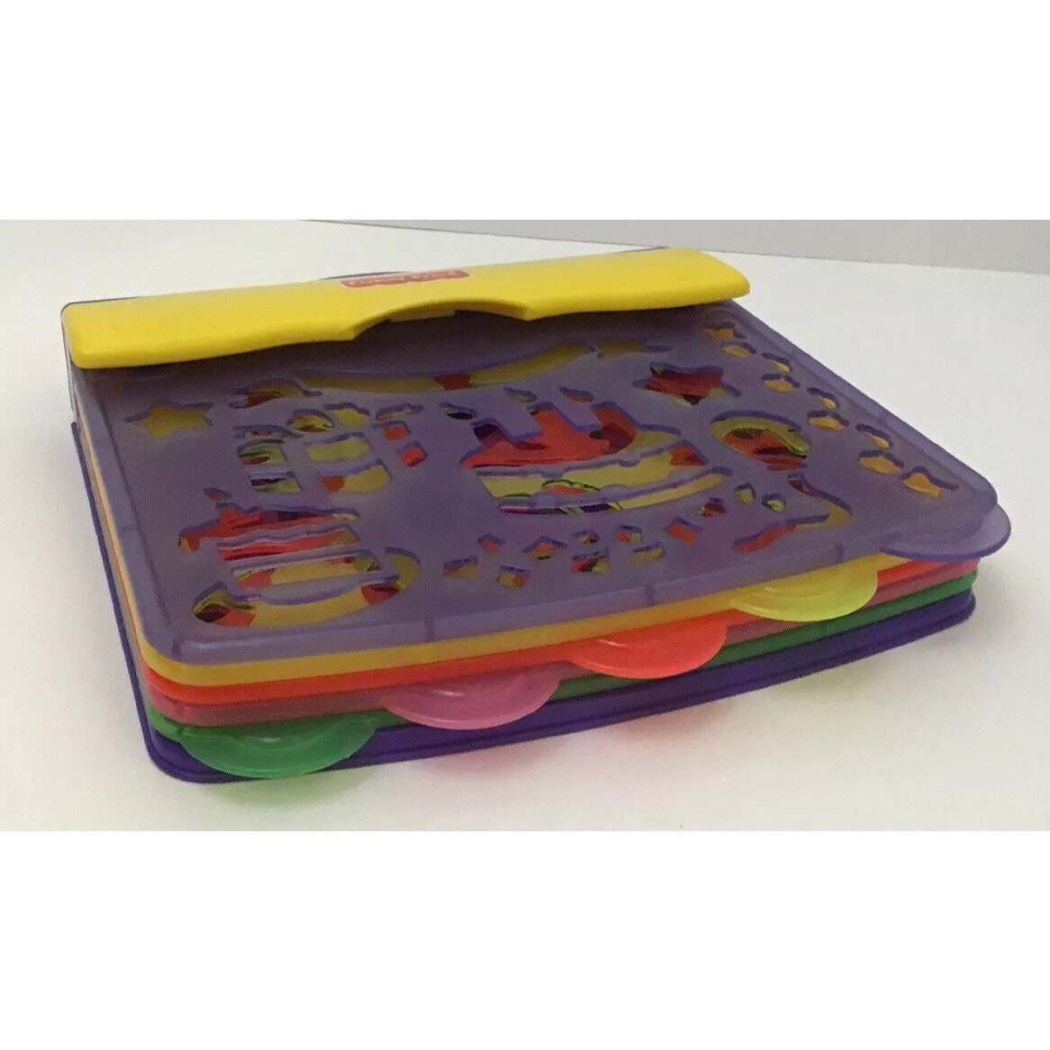 Fisher Price Stencil Book Holiday Fun Art Drawing Caddy 1995 - Etsy