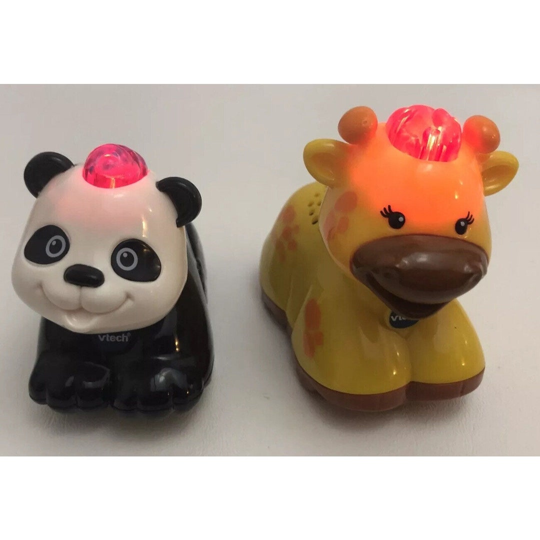 Vtech Go Go Smart Animals Jungle Wild Animals 2-pack Giraffe Panda Bear ...