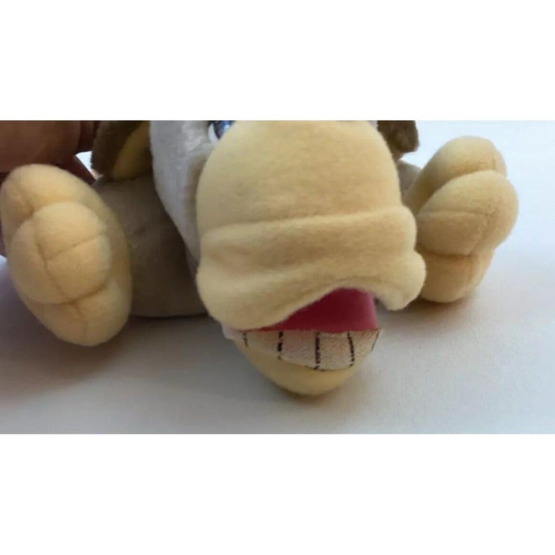 Playskool Lil Pooches Spike Plush Dog 8.5” Stuffed Animal 1991 Mouth ...