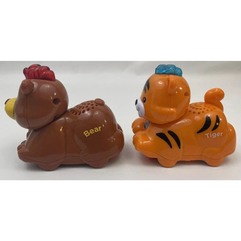 Vtech Go Go Smart Animals Bear and Tiger 2-pack Lights Sounds - Etsy