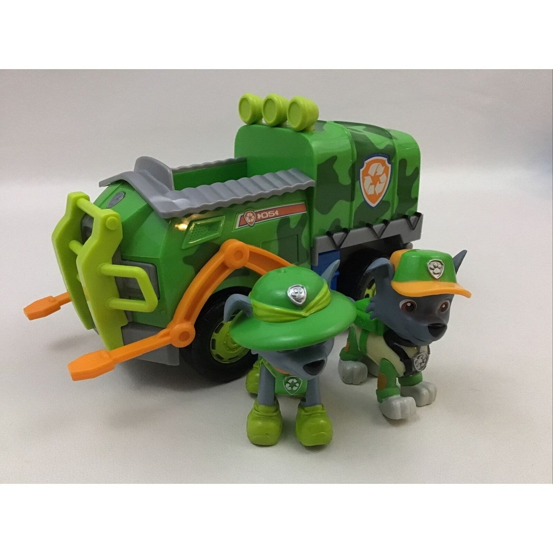 Paw Patrol Rocky's Jungle Rescue Vehicle & Figures Complete Set - Etsy