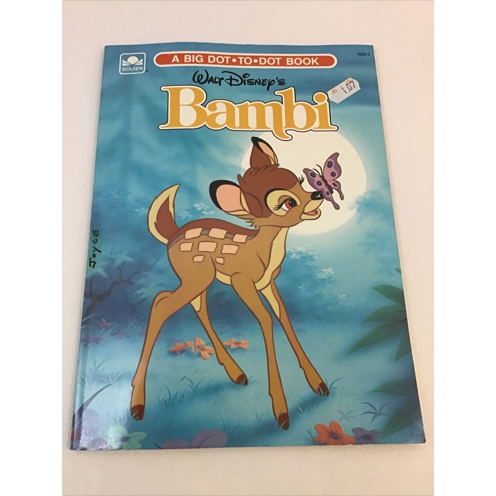 Walt Disney Bambi A Big Dot to Dot Coloring Book Golden Book Vintage ...