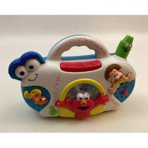 Sesame Street Rock With Elmo Radio Boom Box Toy Elmo's World Vintage ...