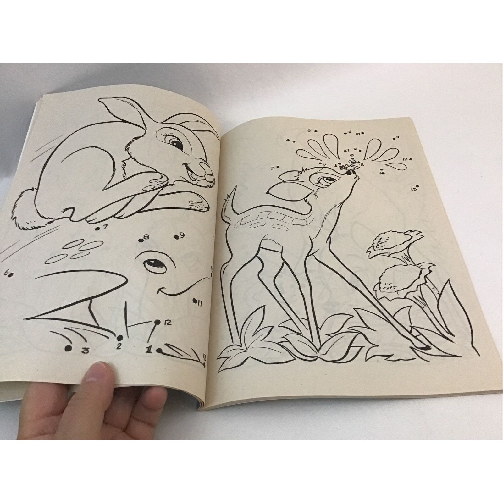 Walt Disney Bambi A Big Dot to Dot Coloring Book Golden Book Vintage ...