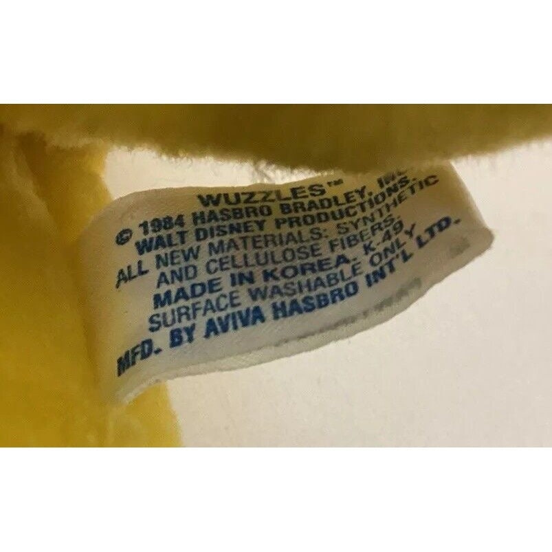 Hasbro Softies Wuzzles Yellow Butter Bear Wings Plush Stuffed Vintage ...