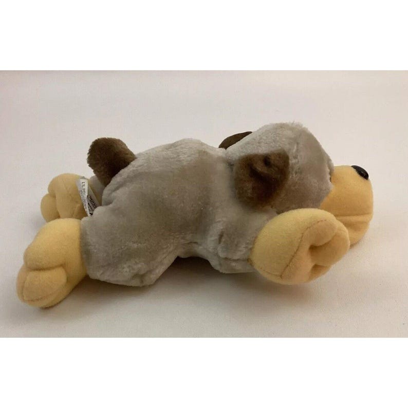 Playskool Lil Pooches Spike Plush Dog 8.5” Stuffed Animal 1991 Mouth ...