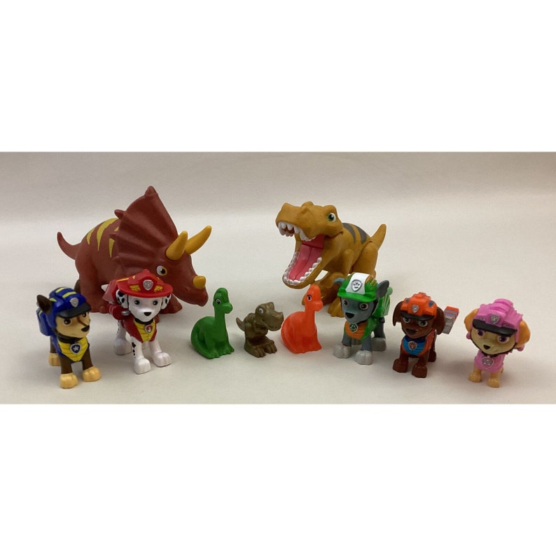 Paw Patrol Dino Rescue Dinosaurs and Figures Lot of 10 Pcs - Etsy