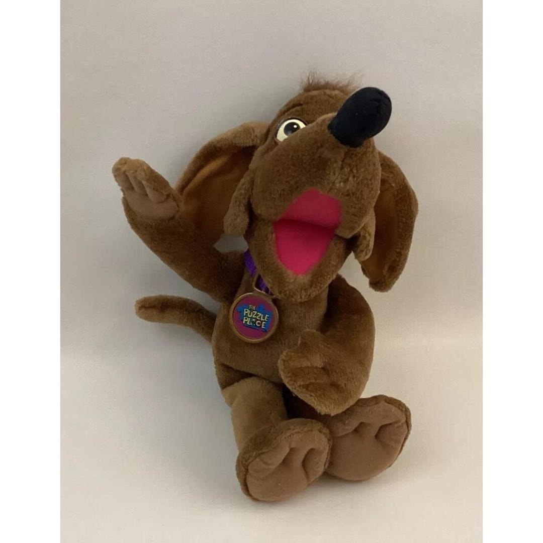 Puzzle Place Plush Nuzzle the Dog 14" Stuffed Toy Vintage Fisher Price ...