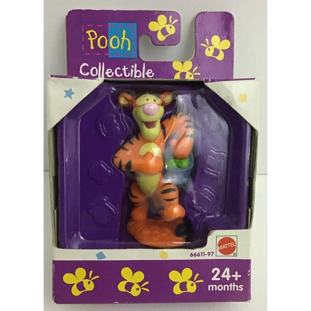 Mattel Pooh Collectible Figure New Tigger 3” Vintage Arcotoys - Etsy