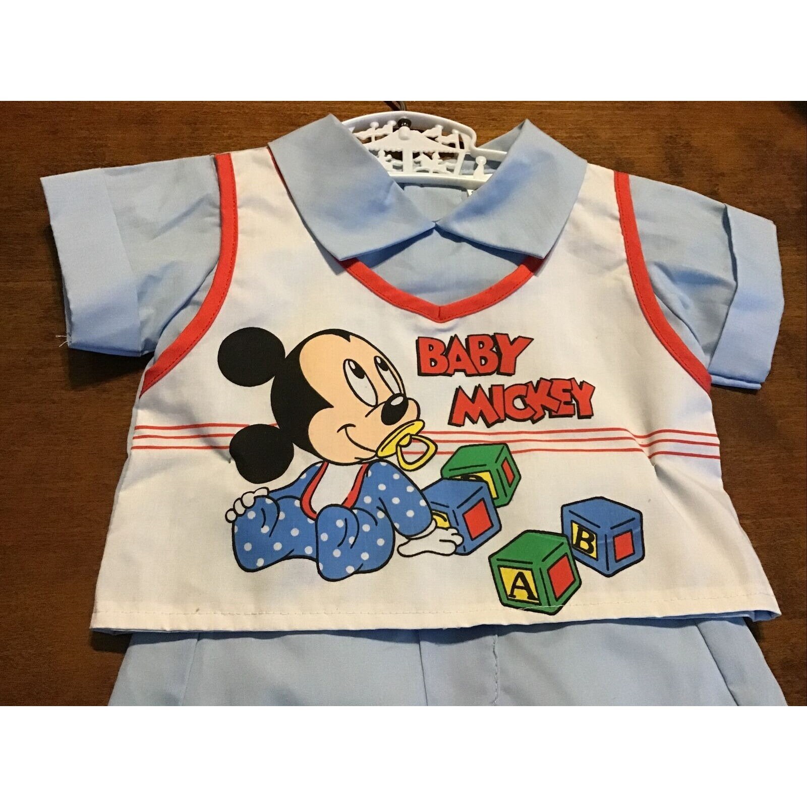 Disney Babies Baby Mickey Boy 2 Piece Outfit 1984 W Hanger - Etsy
