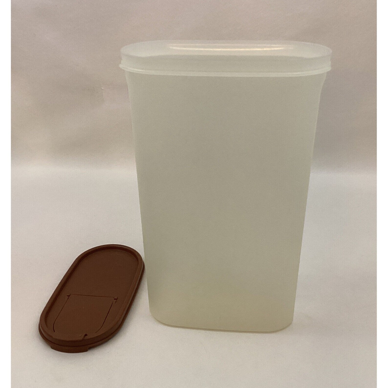 Tupperware Modular Mate Oval Container 1615-6 Brown Lid 1618 (12 1/4 ...