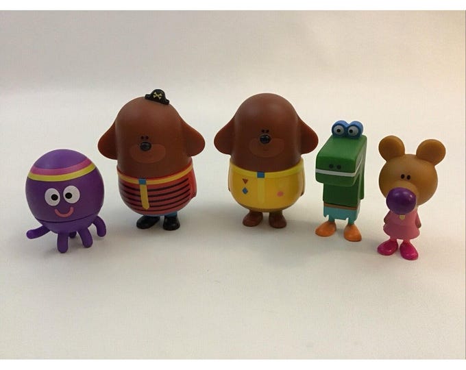 Hey Duggee Figures Jazwares Crocodile Happy Squirrel Octopus Betty 5pcs ...