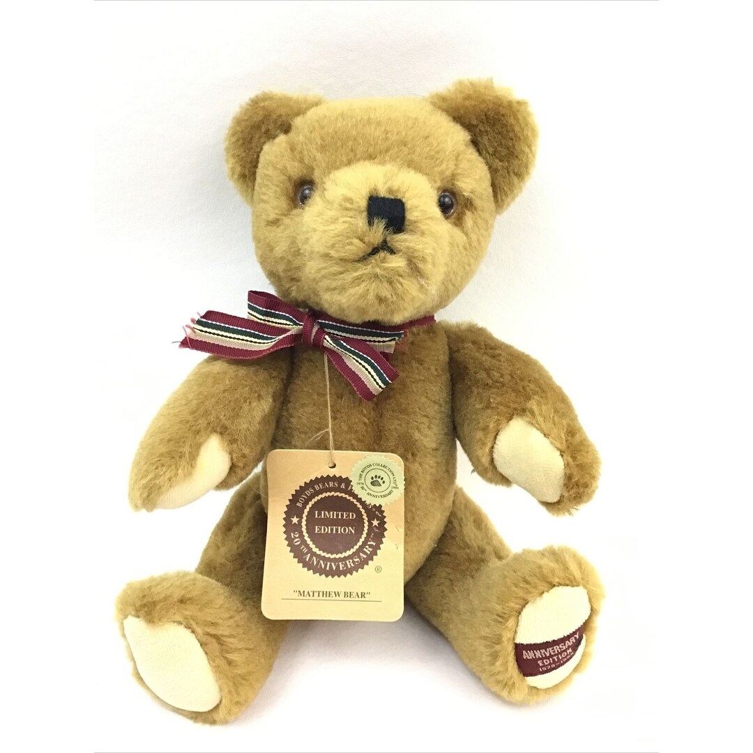 Boyds Plush Bear Matthew Bear Limited Edition 20th Anniversary 1979 ...