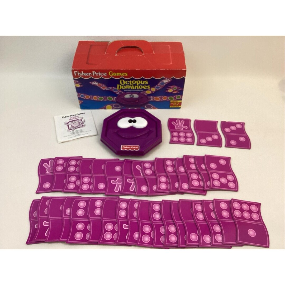 Fisher Price Octopus Dominoes Game Matching & Counting Fun Complete - Etsy