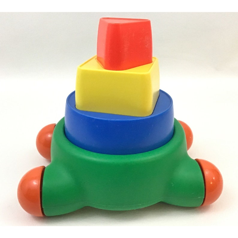 Little Tikes Turtle Shells Stacking Nesting Shapes Colors Vintage 90s ...