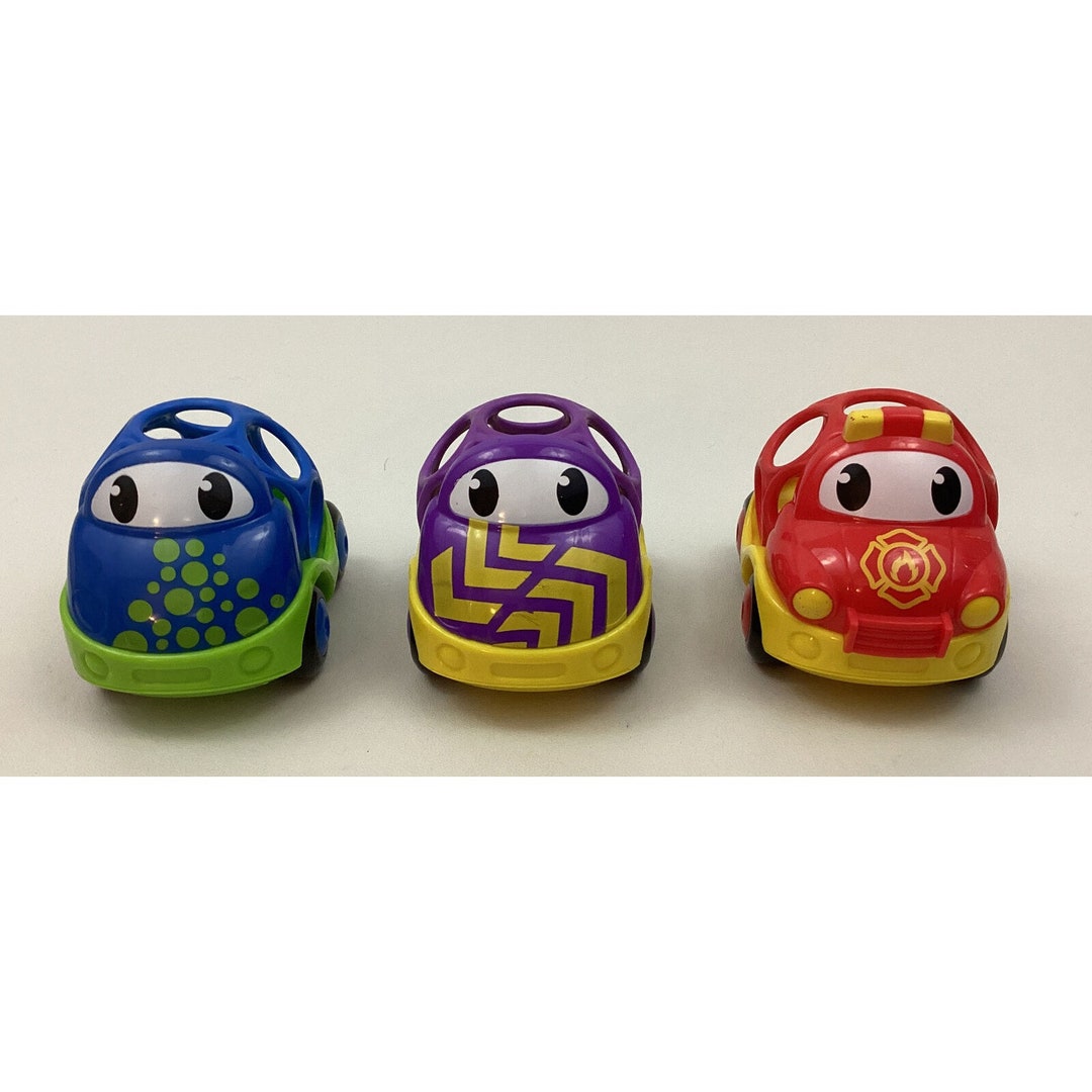 Oball Go Grippers Vehicles Blue Purple Car Set 2 Pack and Fire Truck - Etsy
