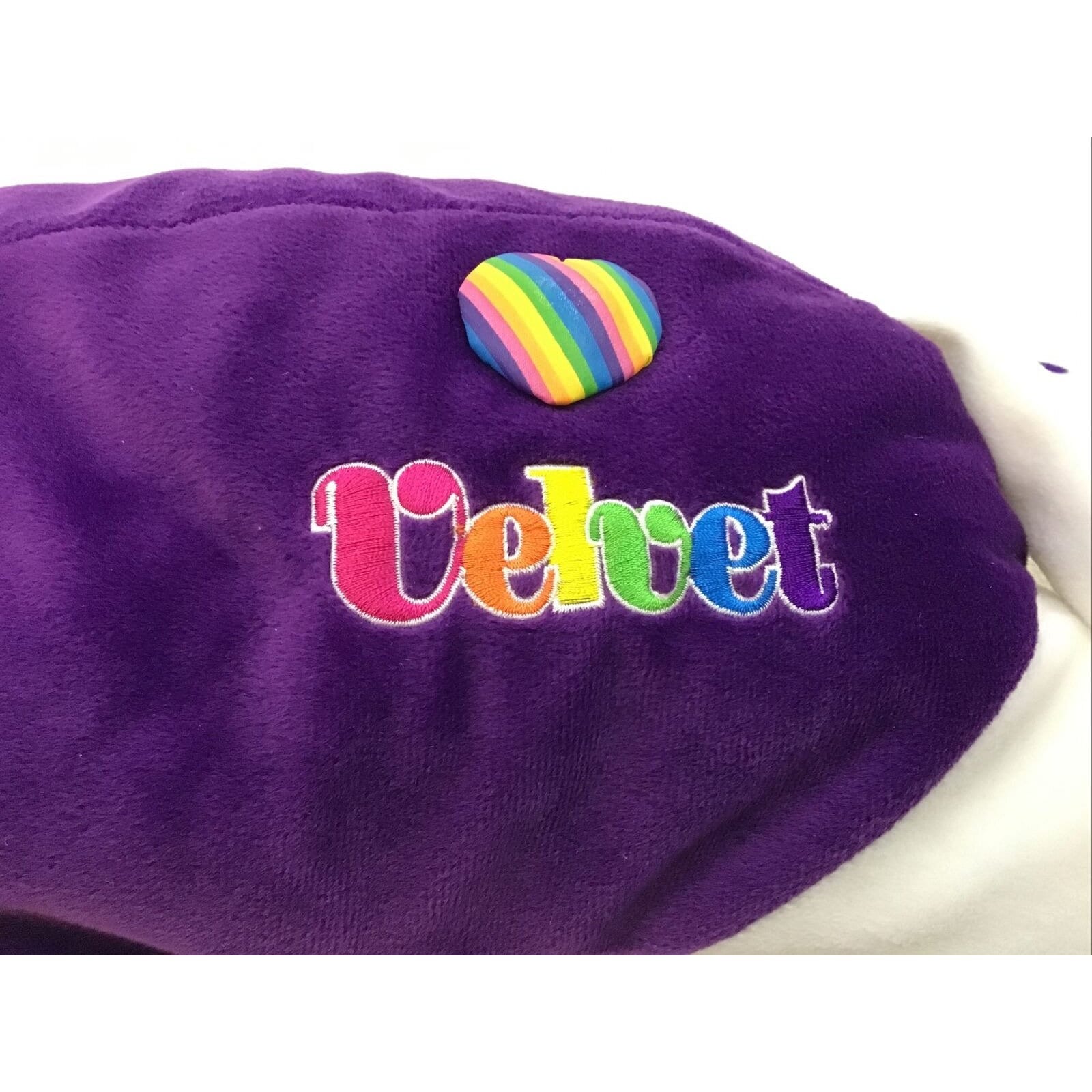 Lisa Frank Velvet Plush Dog Large Rare Stuffed Jumbo Purple 24 Vintage ...