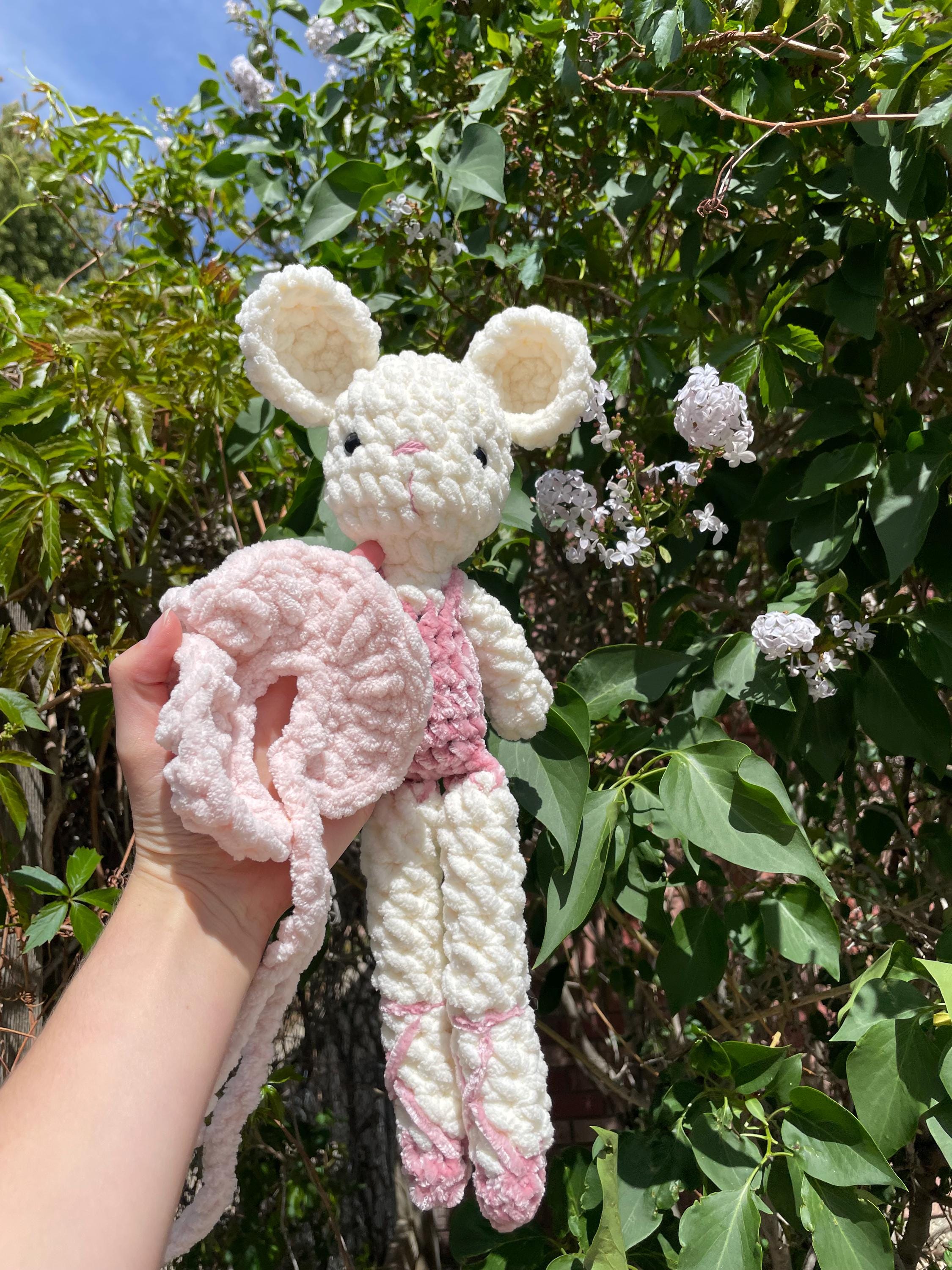 Ballerina Mouse Plush Toy Stuffed Animal Baby Gift Crochet Plushie ...
