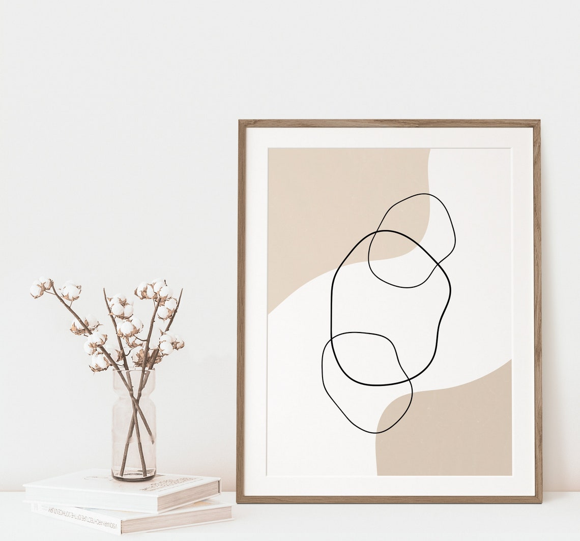 SET OF 3 Minimalist Wall Art Prints Abstract Printable Art - Etsy