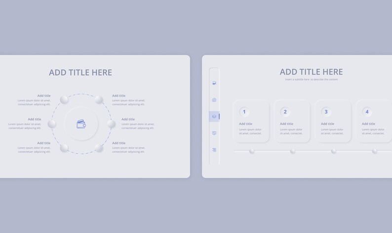 Neumorphic Creative Powerpoint Presentation Template, Business Slide Deck, Minimal & Versatile ...