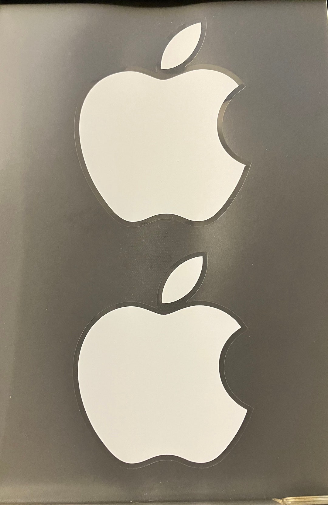 Large White Apple Sticker - Etsy