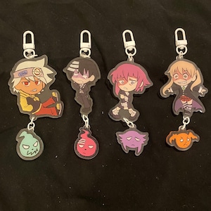Soul Eater Dangly Keychains - Double Sided - Etsy