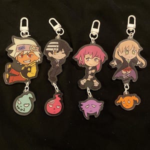 Soul Eater Dangly Keychains - Double Sided - Etsy