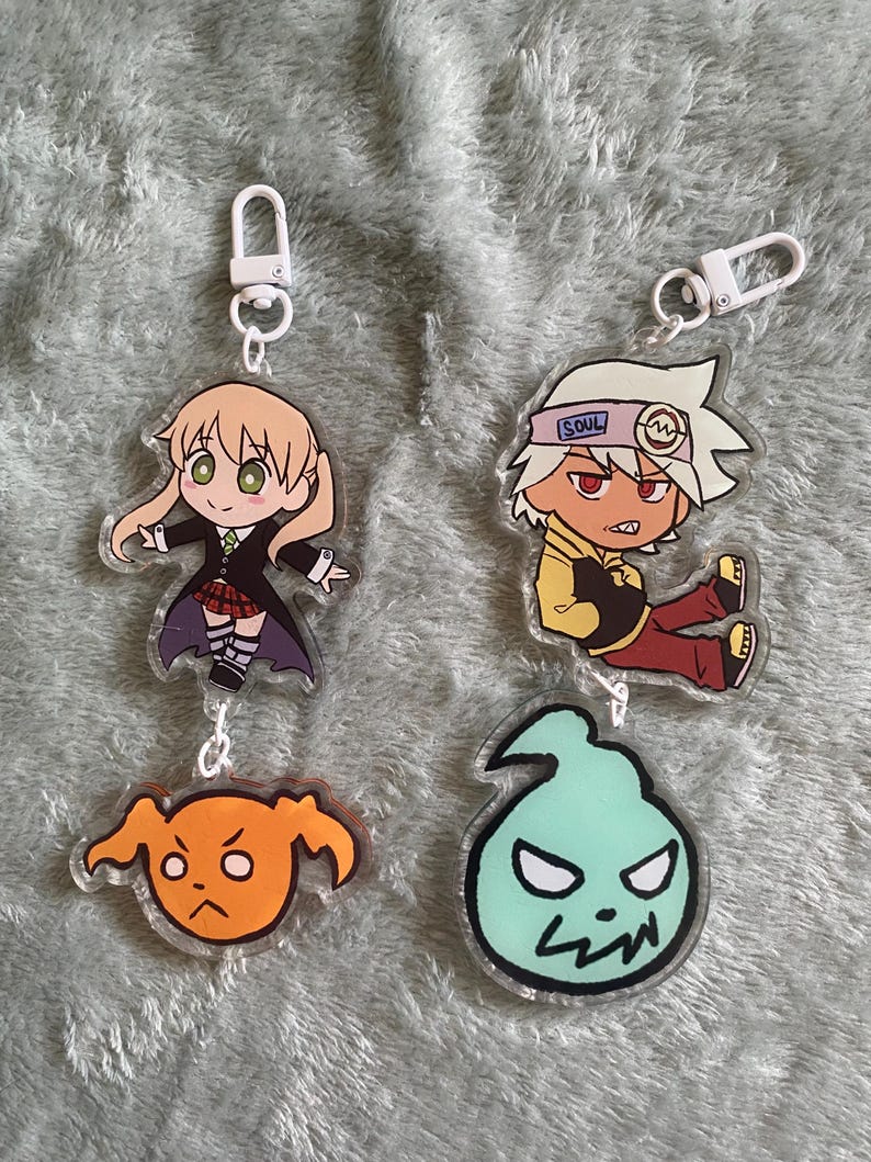 Soul Eater Dangly Keychains Double Sided - Etsy
