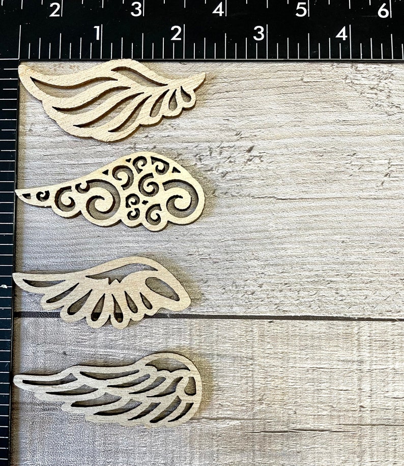 Wood Angel Wings ~ Decorative Embellishments for Crafts, Scrapbooking ...