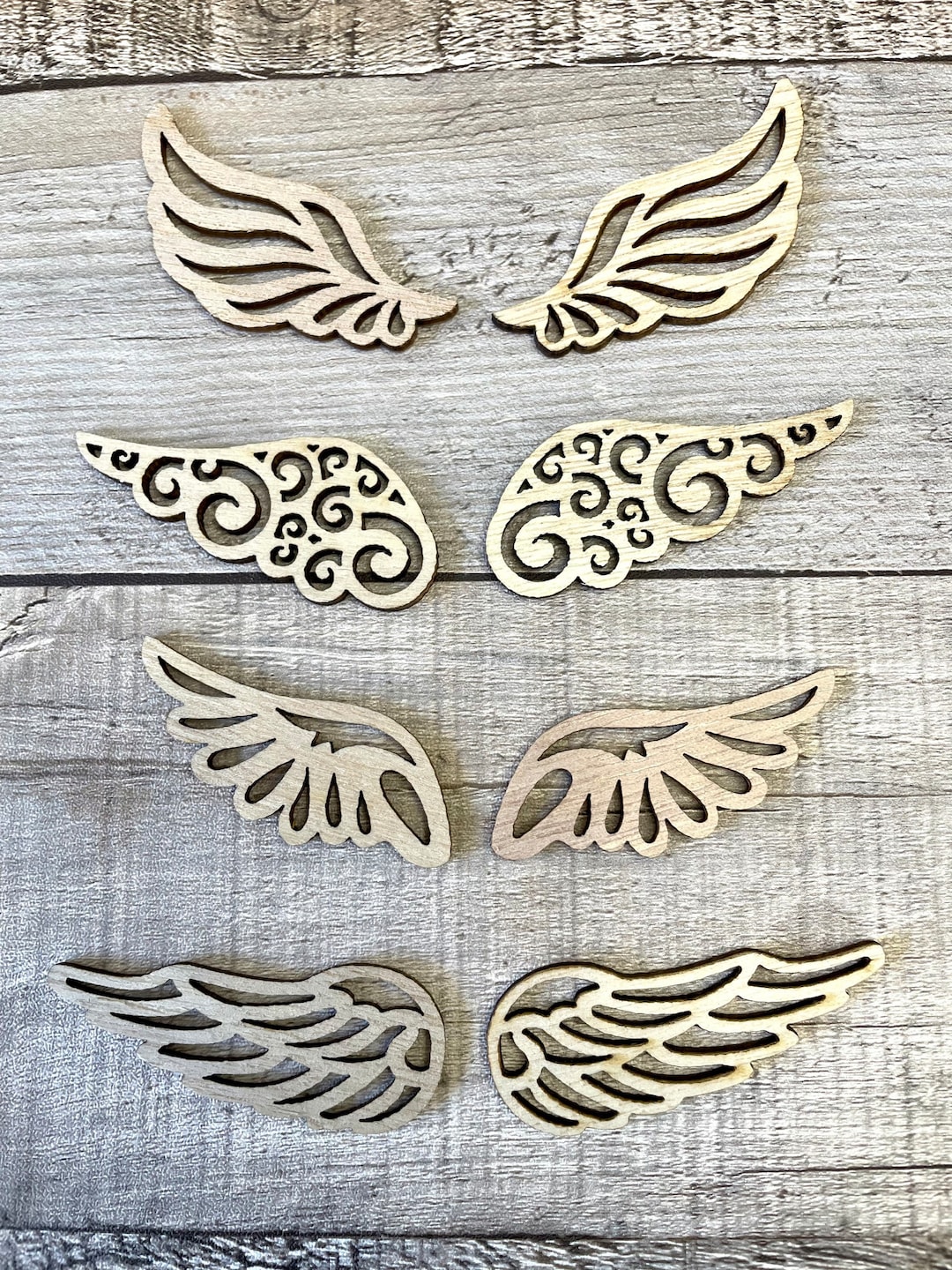 Wood Angel Wings ~ Decorative Embellishments for Crafts, Scrapbooking ...