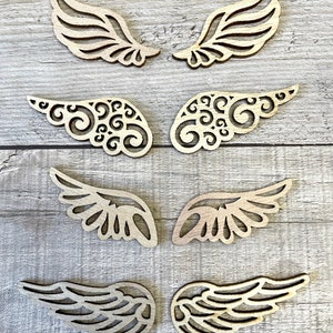Wood Angel Wings ~ Decorative Embellishments for Crafts, Scrapbooking ...