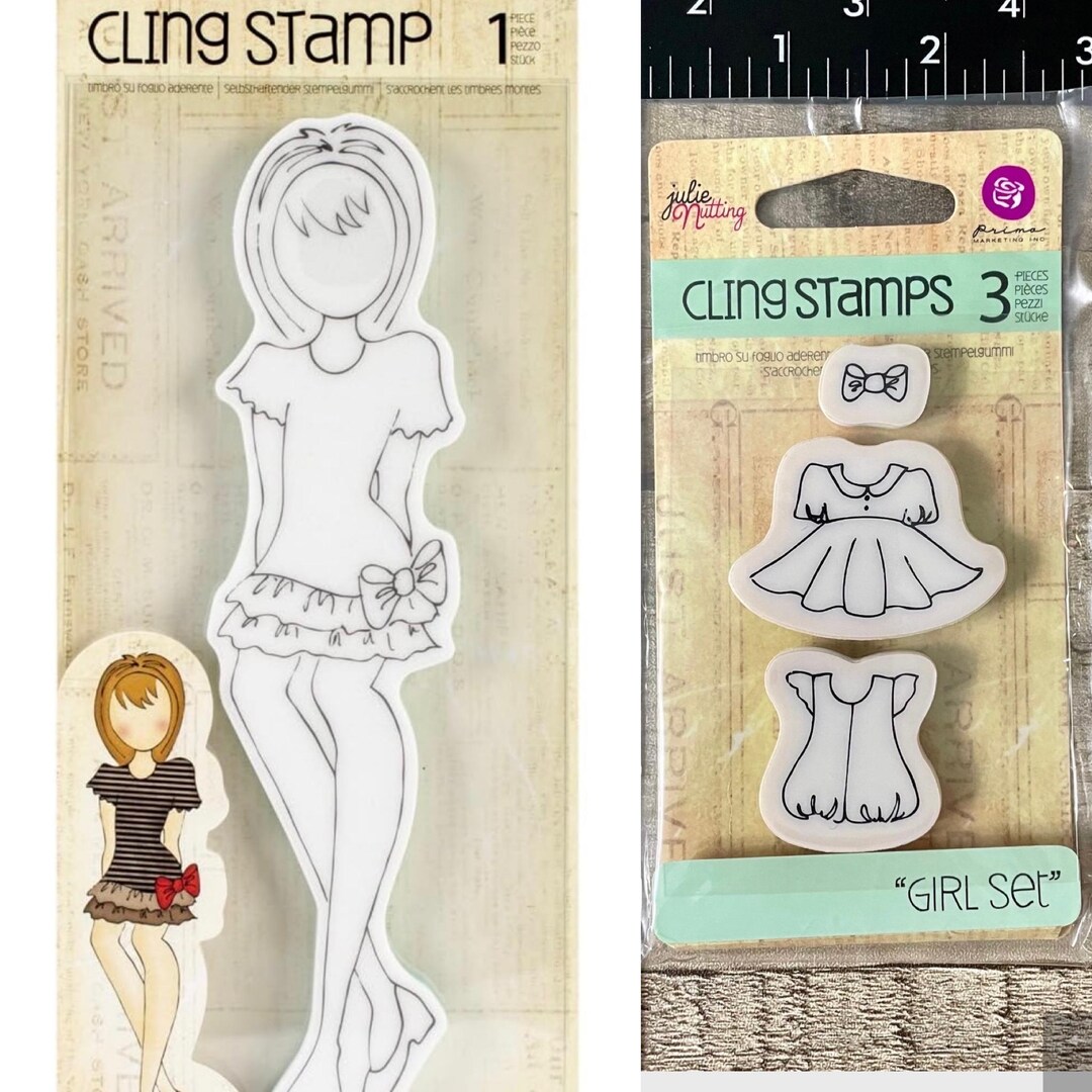 Julie Nutting Cling Stamps by Prima. ~ Girl Set or Dita - Etsy