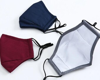 Solid Face Mask - Etsy