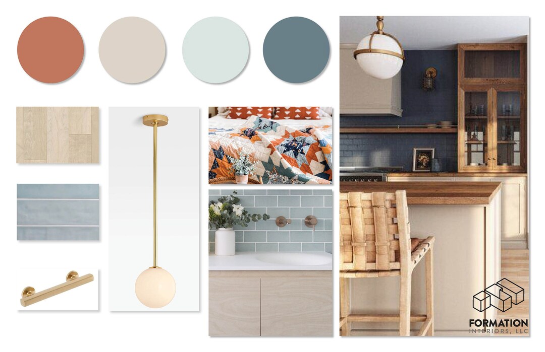 Pre-made Interior Material Palette - Etsy