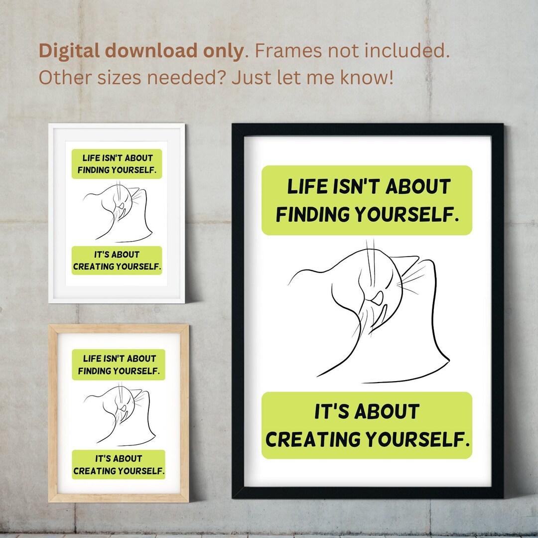 Poster Motivation, Poster Quote, DIGITAL DOWNLOAD, Inspiration ...