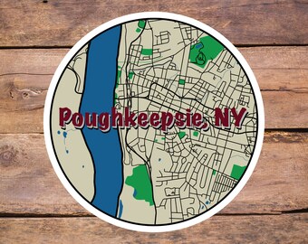 Map of Poughkeepsie Ny - Etsy