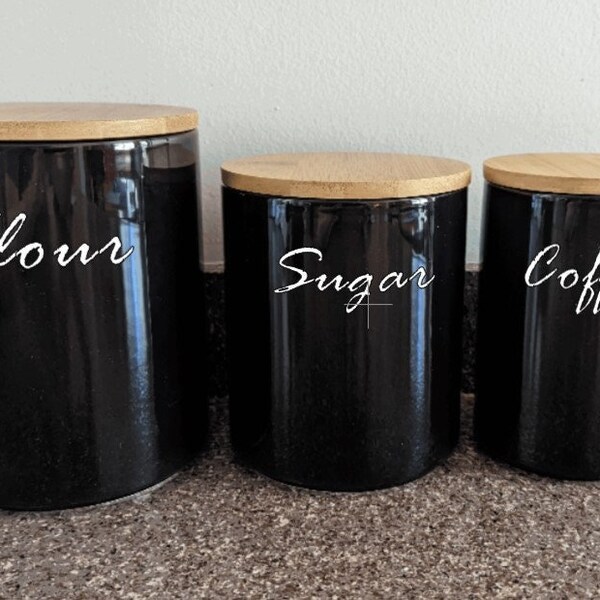 4 Piece Canister Set - Etsy
