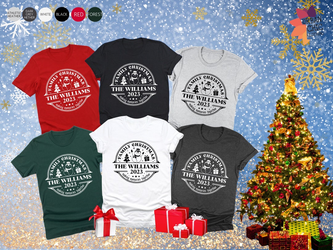 Custom Family Name Shirt Christmas Family 2023 Shirt Gift - Etsy